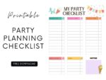Free Printable Party Planning Checklist - We Made This Life
