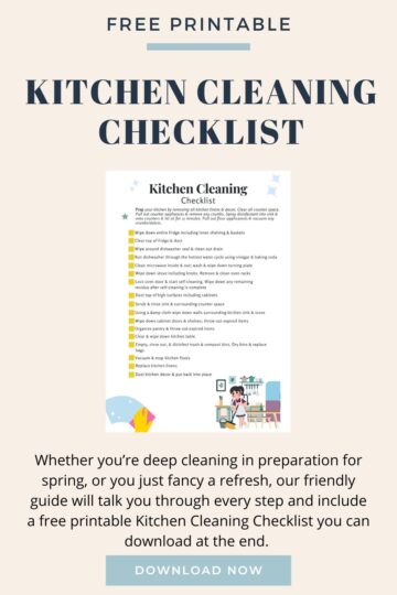 Ultimate Kitchen Cleaning Guide (with Free Printable Checklist!) - We ...