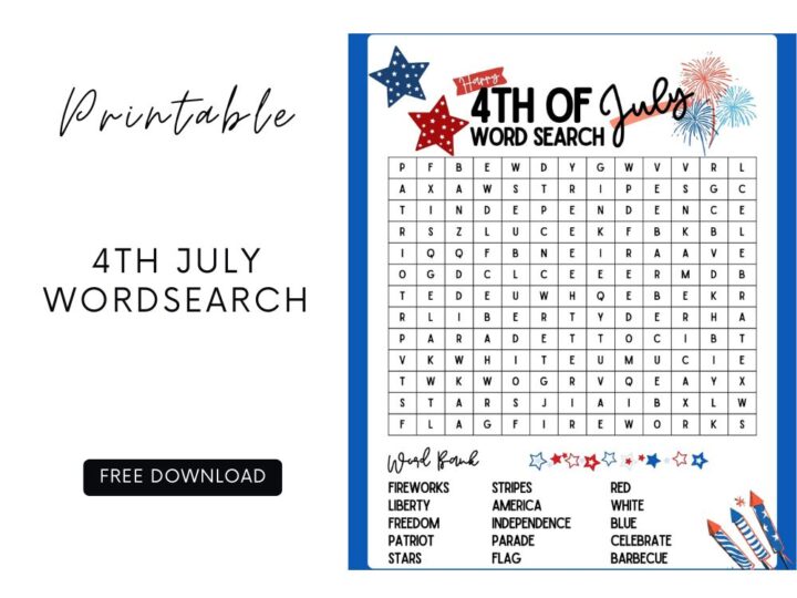 Free 4th of July Word Search Printable for Kids (And Adults!) - We Made ...